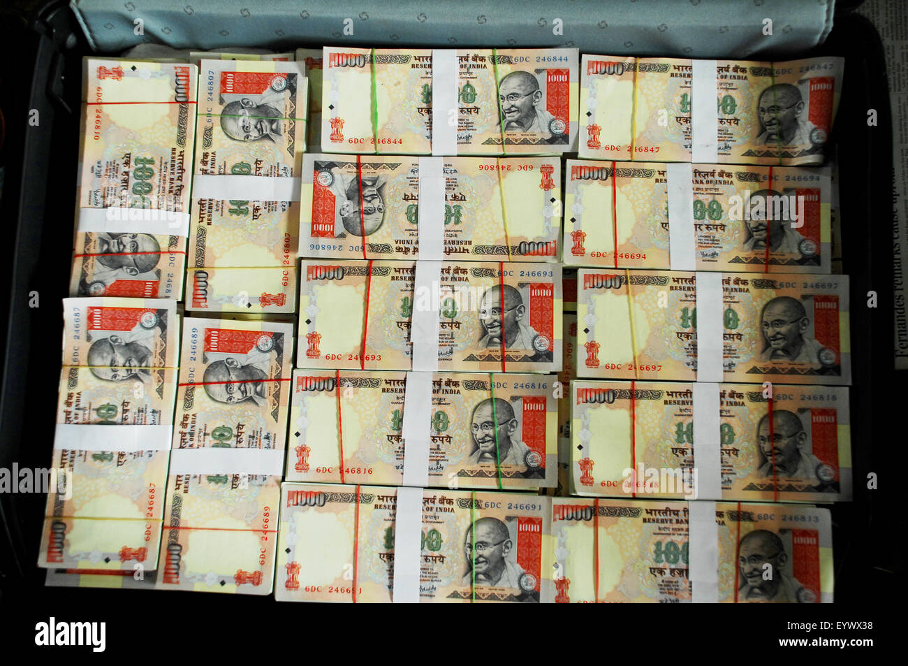 Indian Old Currency in the Box Stock Photo - Alamy