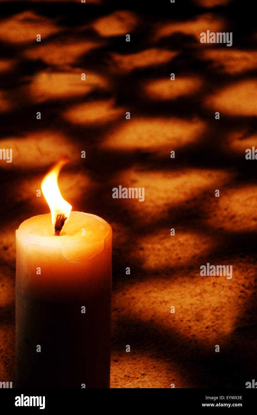 Candle Light at Home Stock Photo - Alamy