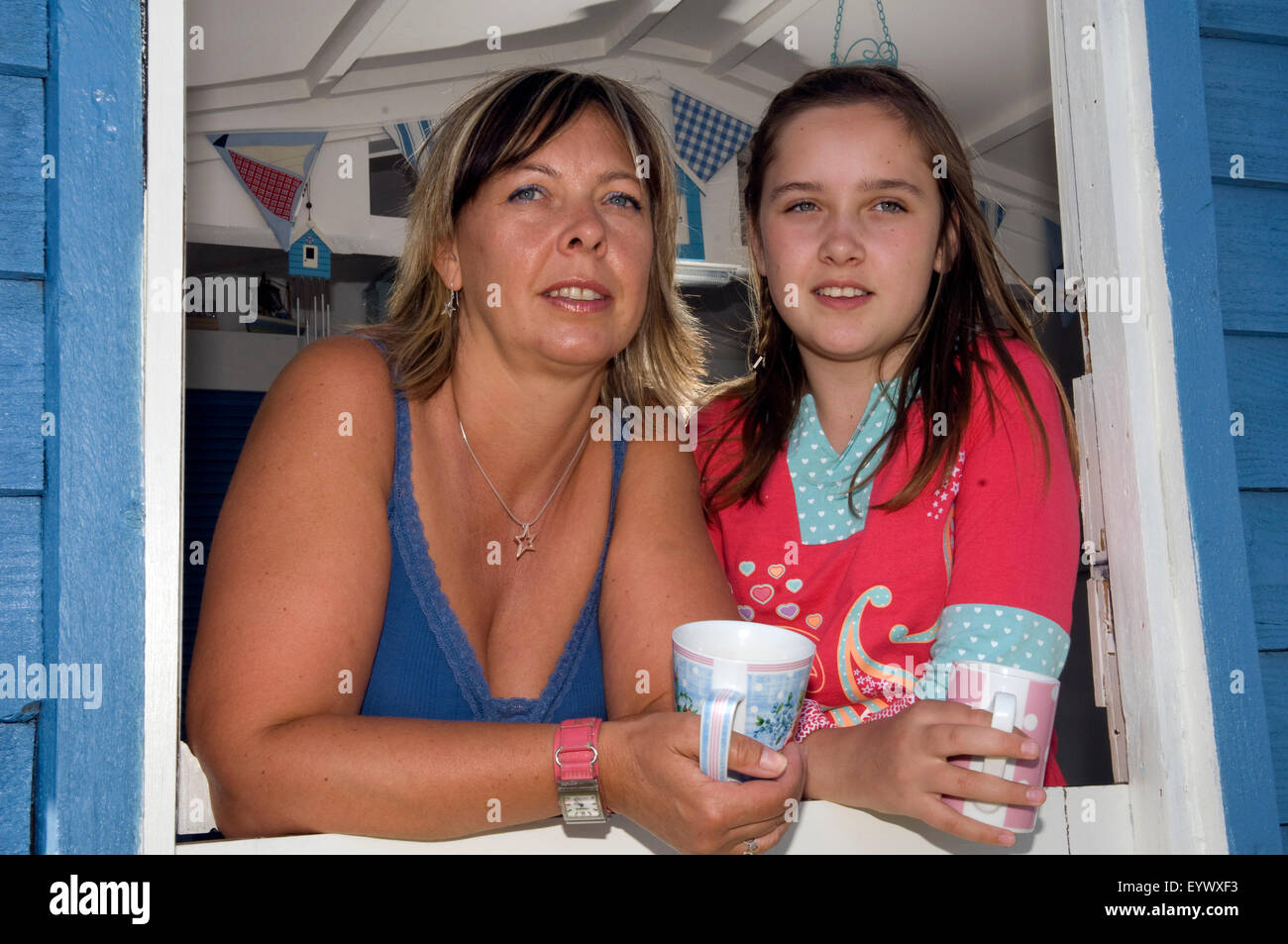 Debbie Foreman and her daughter Maisie with their seaside holiday ...