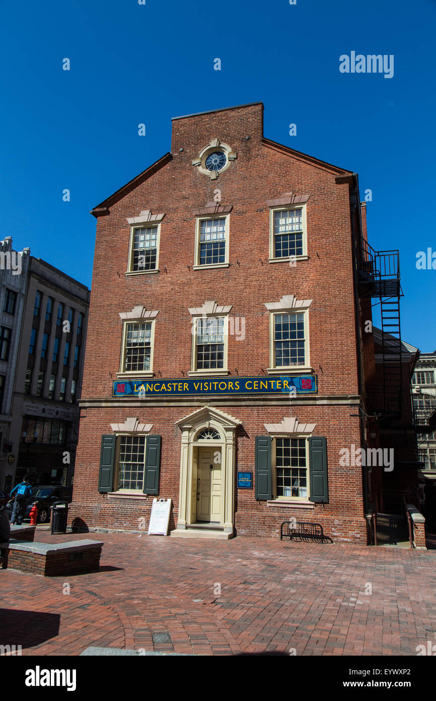 Heritage Center in Historic Penn Square, Lancaster City, PA Stock Photo ...