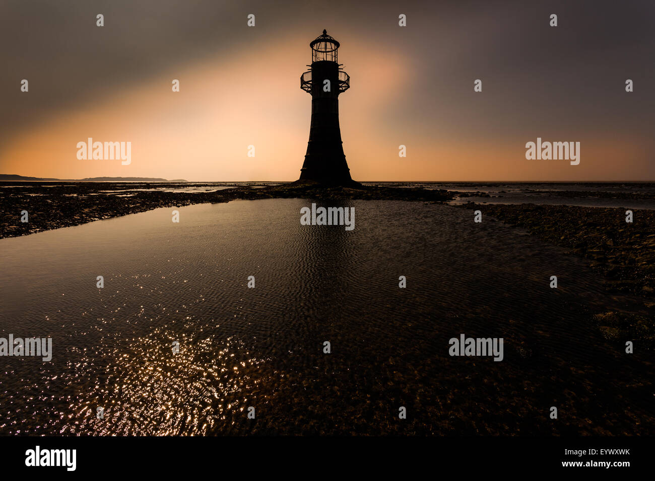 Whitford lighthouse north Gower A cast iron lighthouse built in 1865 to ...