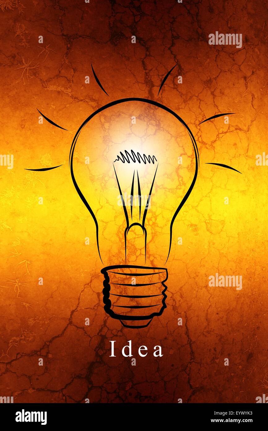 Light bulb business idea Stock Photo - Alamy