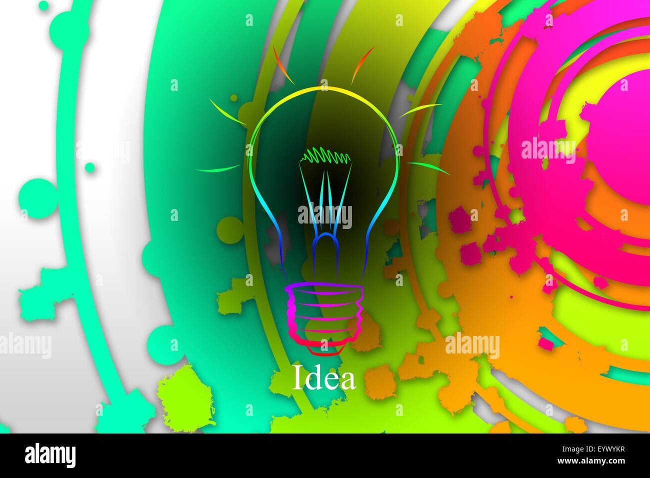 Light bulb business idea Stock Photo - Alamy