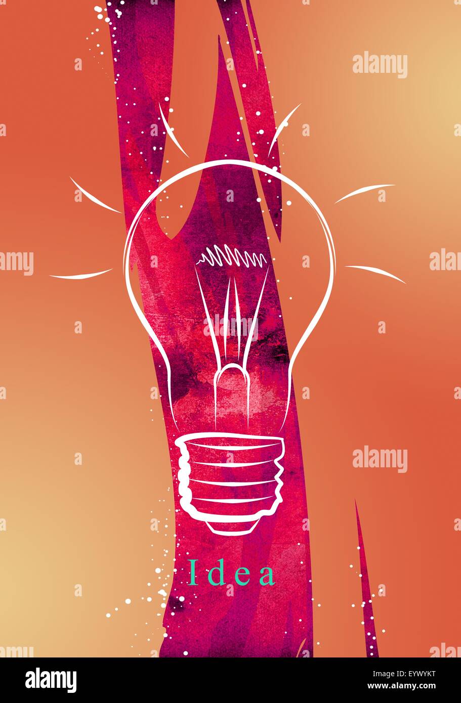 Light bulb business idea Stock Photo - Alamy