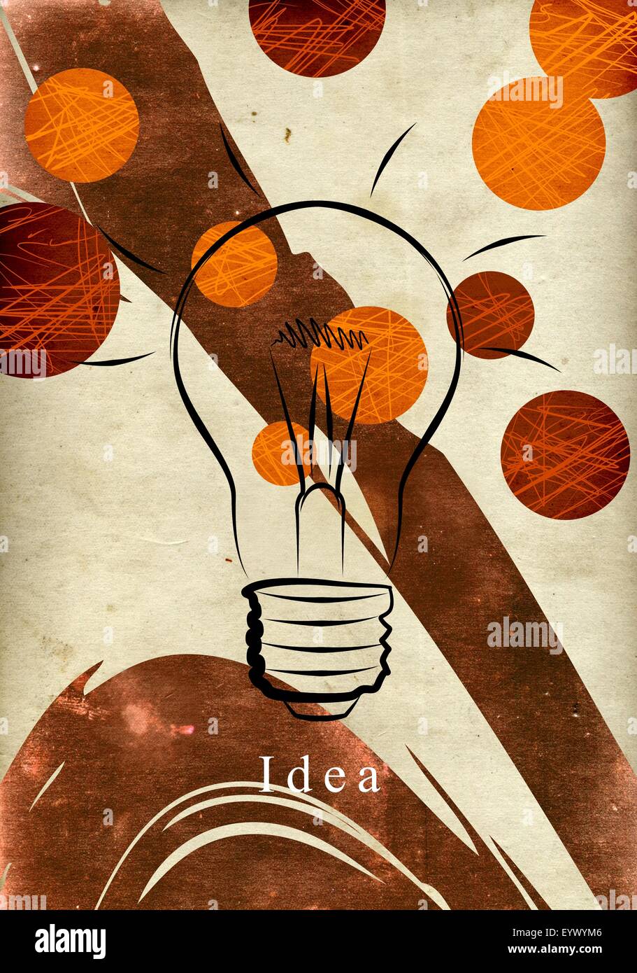 Light bulb business idea Stock Photo - Alamy