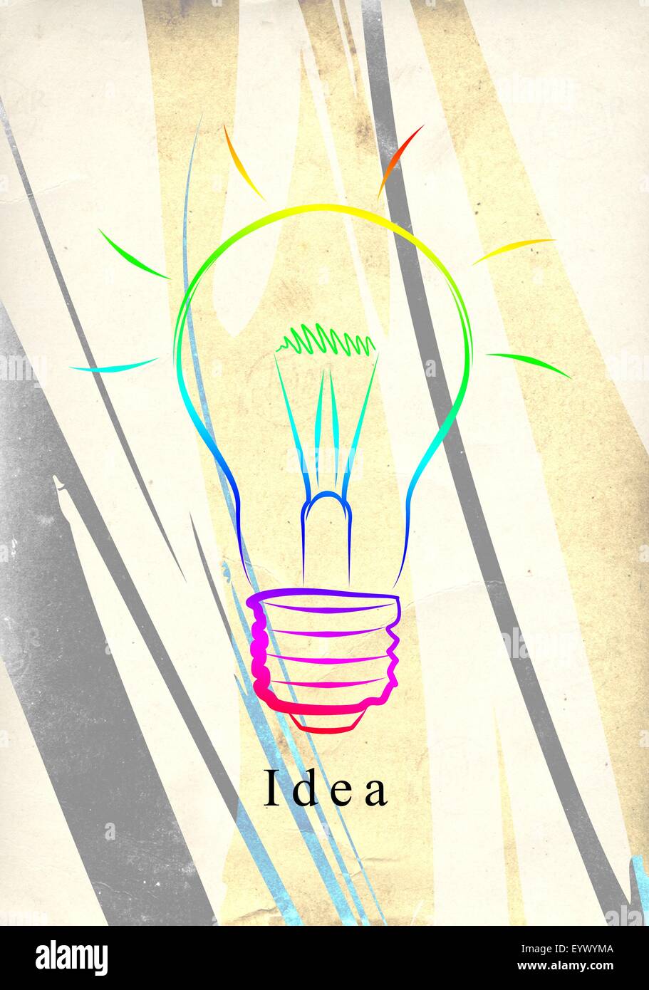 Light bulb business idea Stock Photo - Alamy