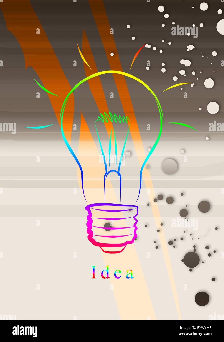 Light bulb business idea Stock Photo - Alamy