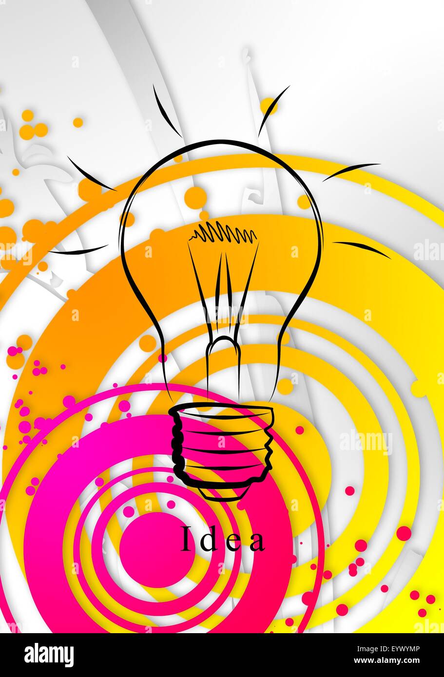 Light bulb business idea Stock Photo - Alamy