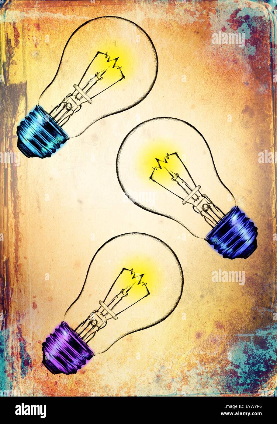 Light bulb business idea Stock Photo - Alamy