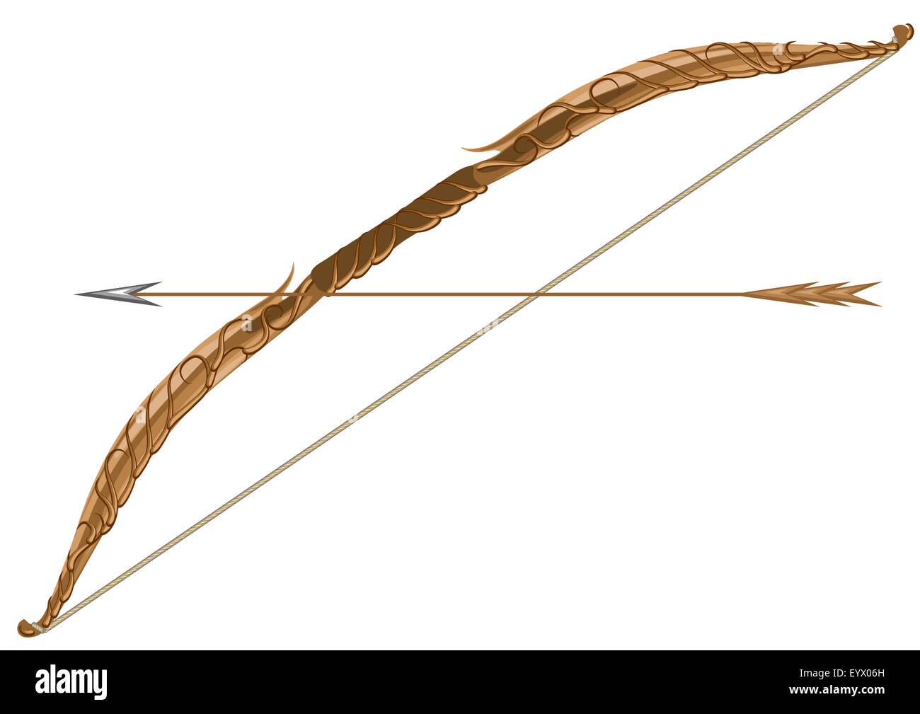 elven longbow and arrow Stock Photo - Alamy