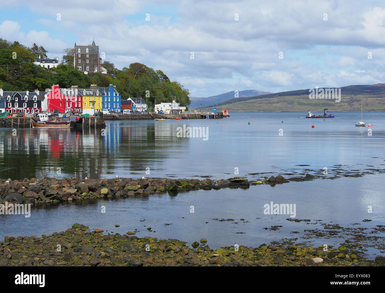 Colourful village of Tobermory on the Island of Mull, Scotland, UK ...