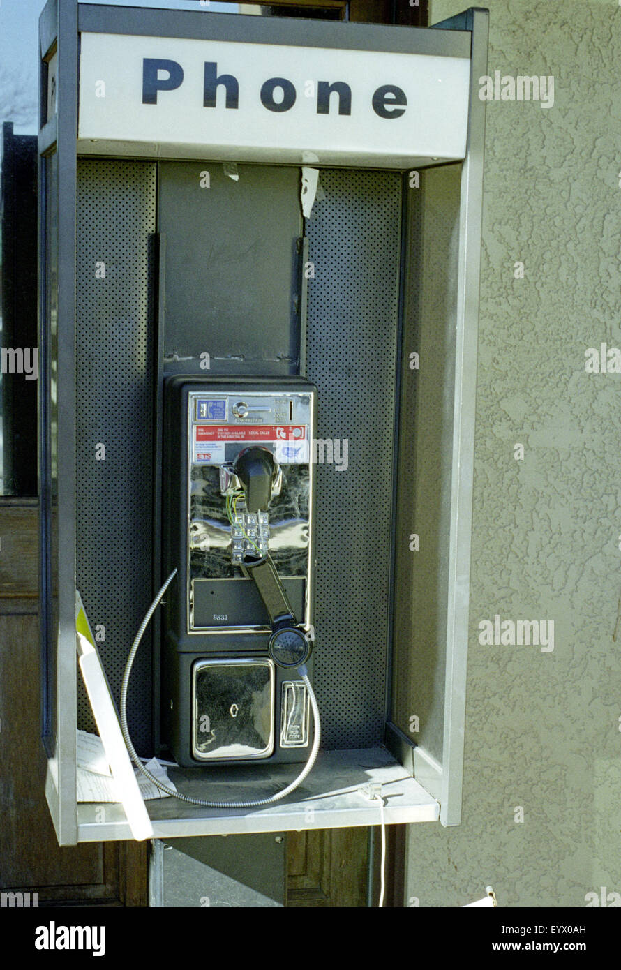 Broken Pay Phone High Resolution Stock Photography and Images - Alamy