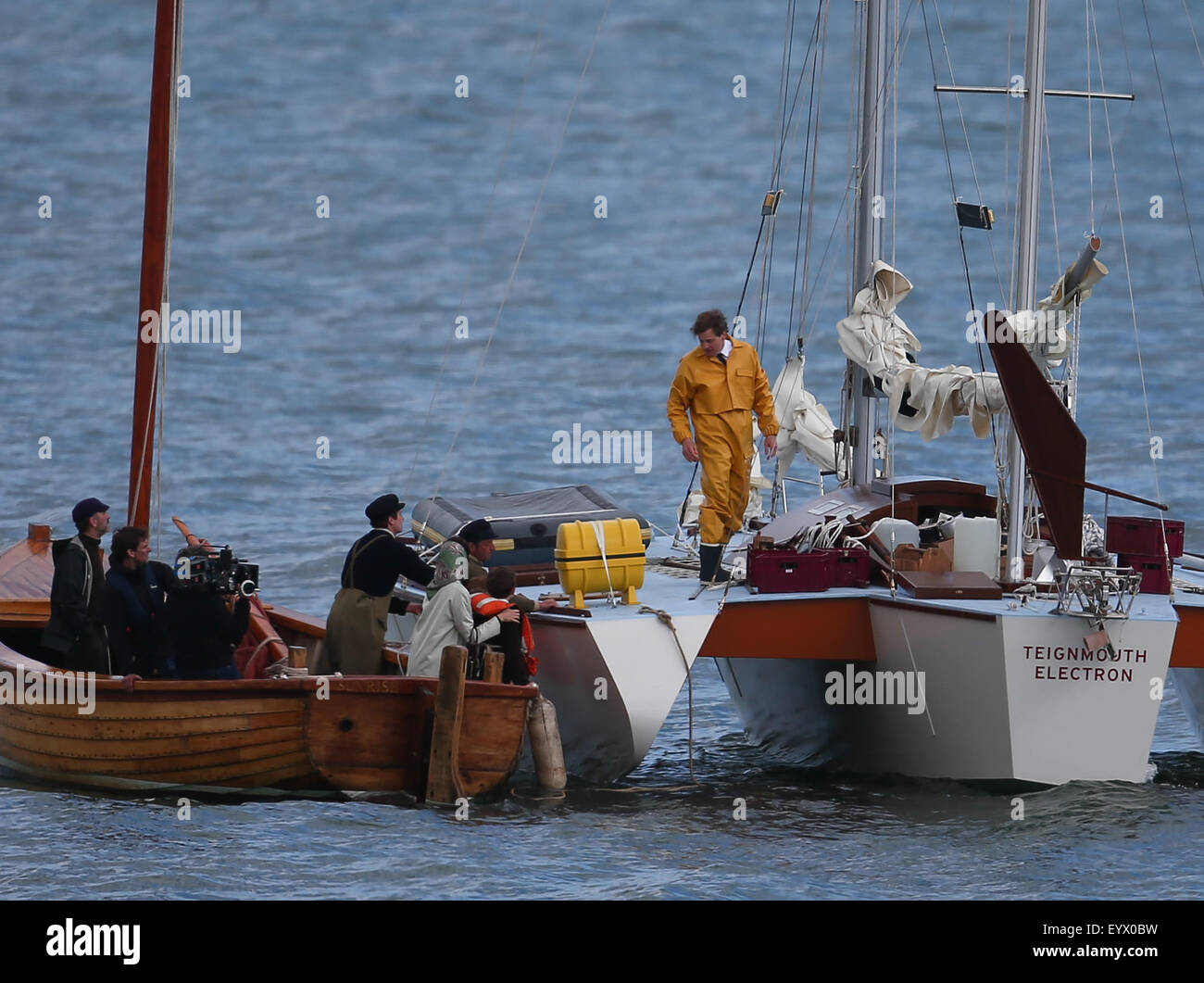 Colin Firth and Rachel Weisz film a scene for the as yet untitled ...