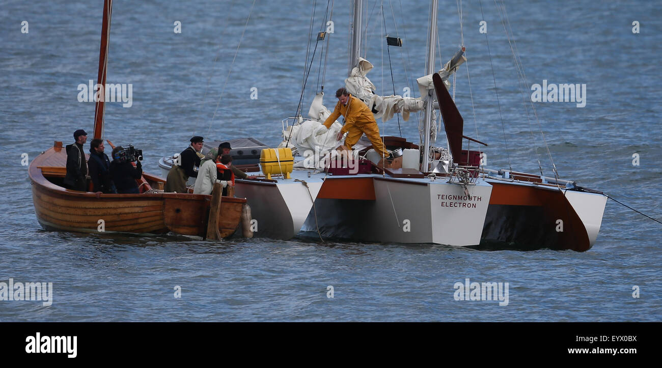 Colin Firth and Rachel Weisz film a scene for the as yet untitled ...