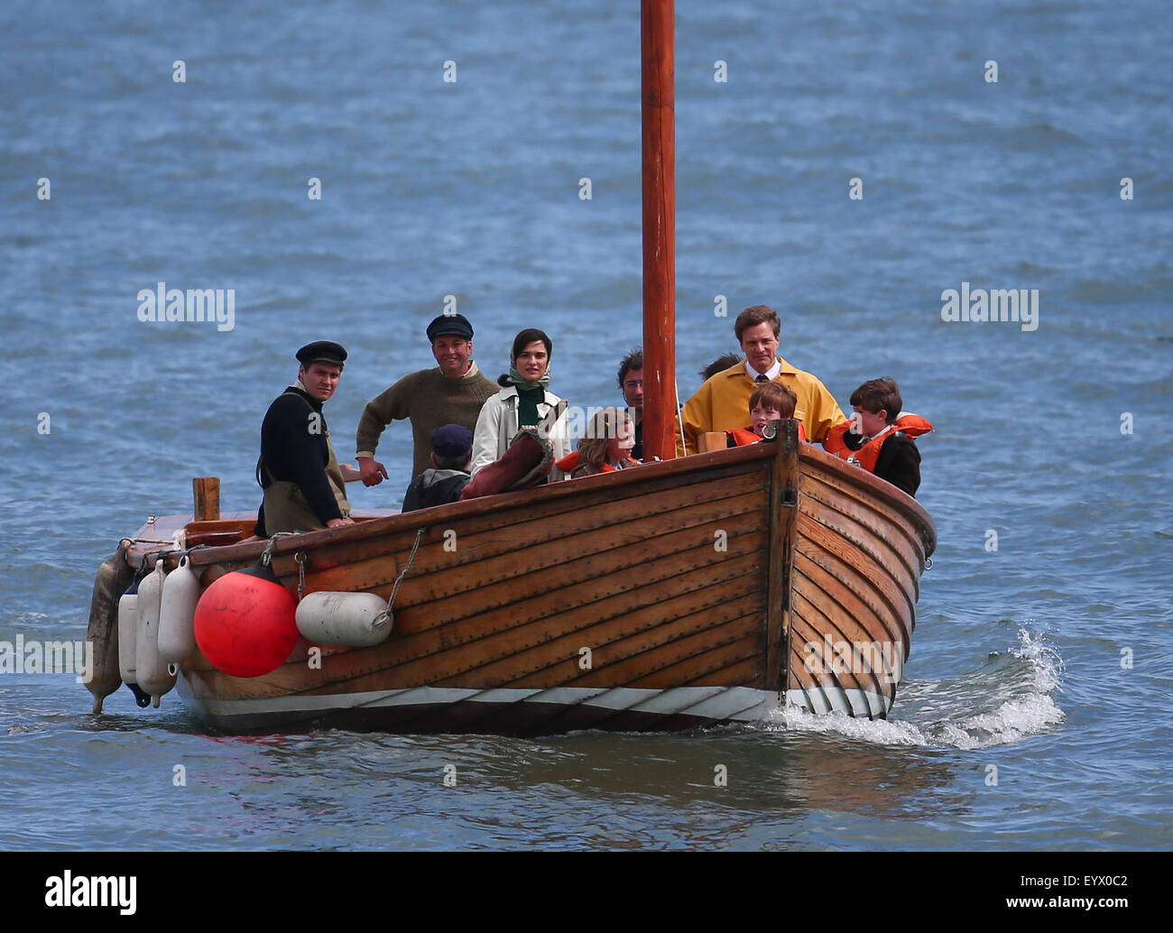 Colin Firth and Rachel Weisz film a scene for the as yet untitled ...
