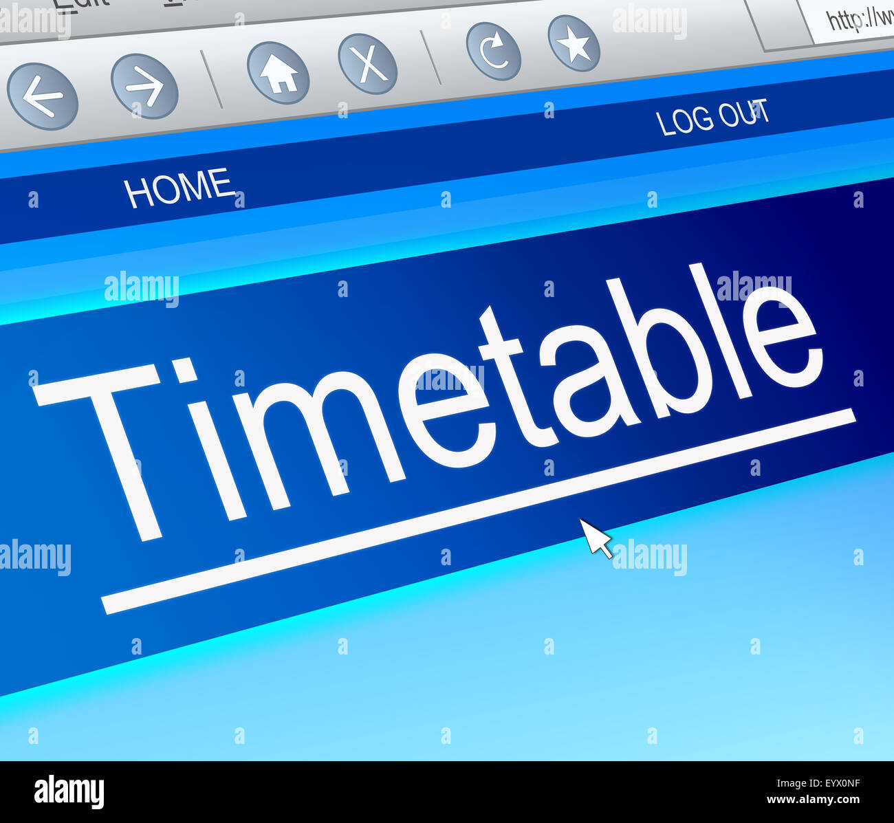 Scheduled timetable hi-res stock photography and images - Alamy