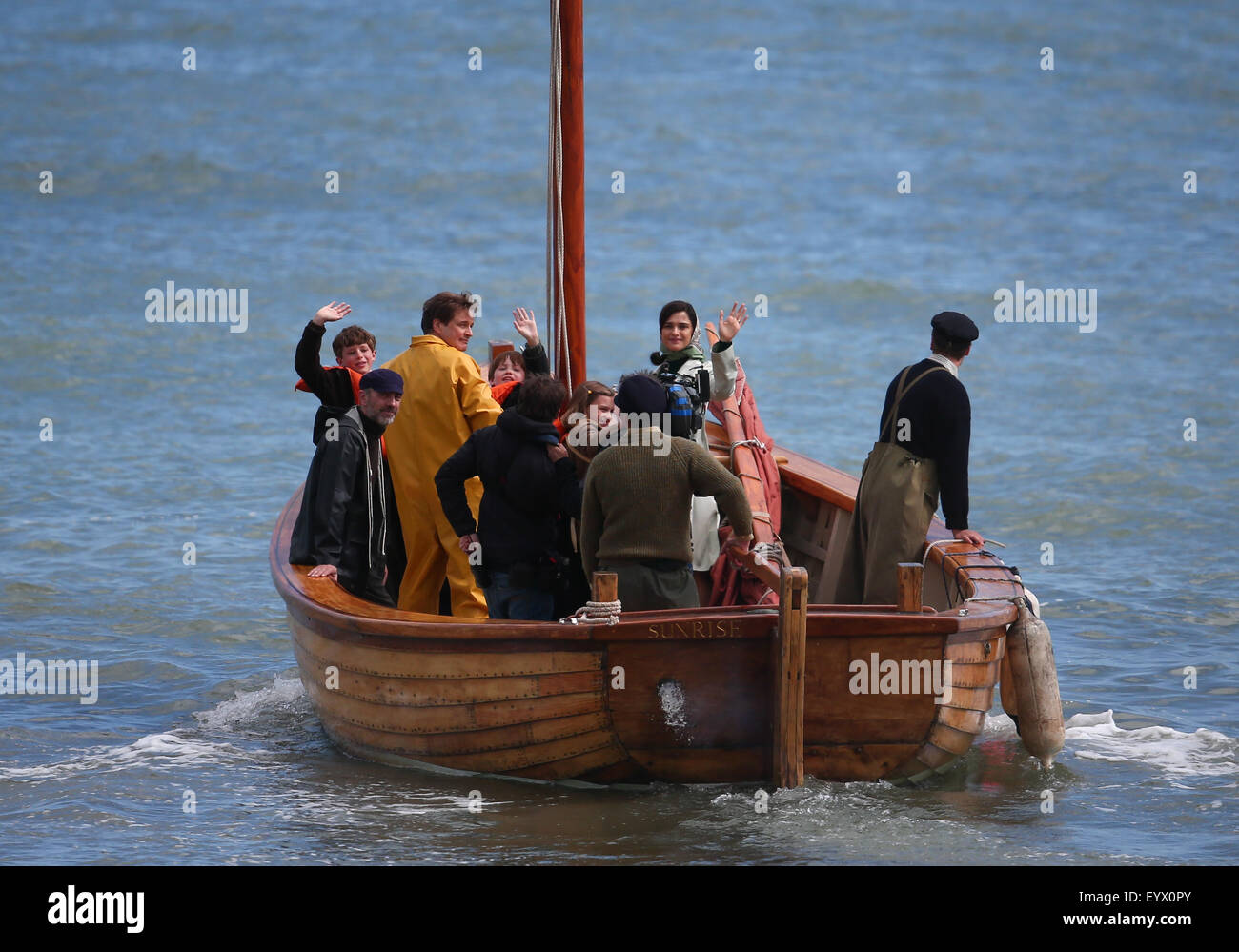 Colin Firth and Rachel Weisz film a scene for the as yet untitled ...