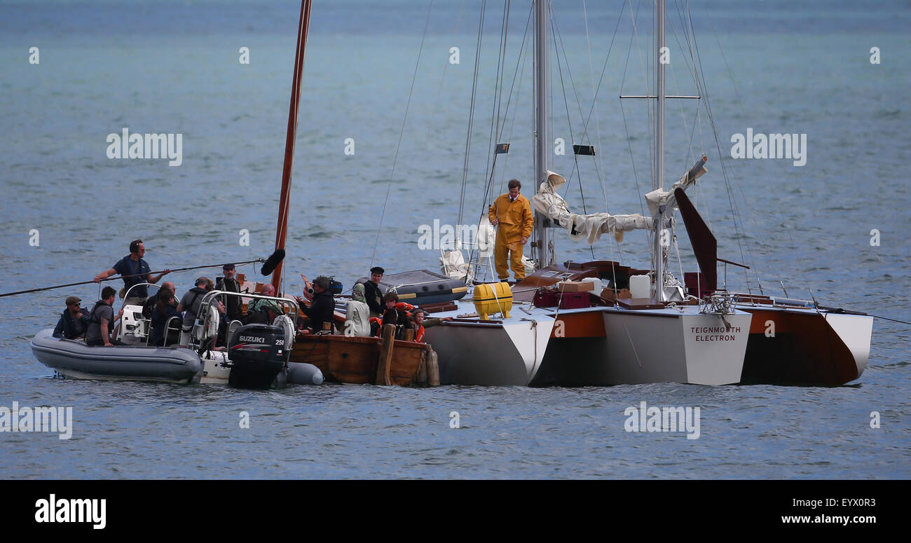 Colin Firth and Rachel Weisz film a scene for the as yet untitled ...