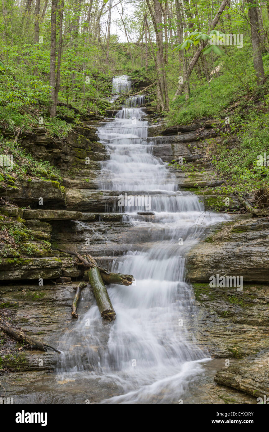 Scenic image small stream waterfall hi-res stock photography and images ...