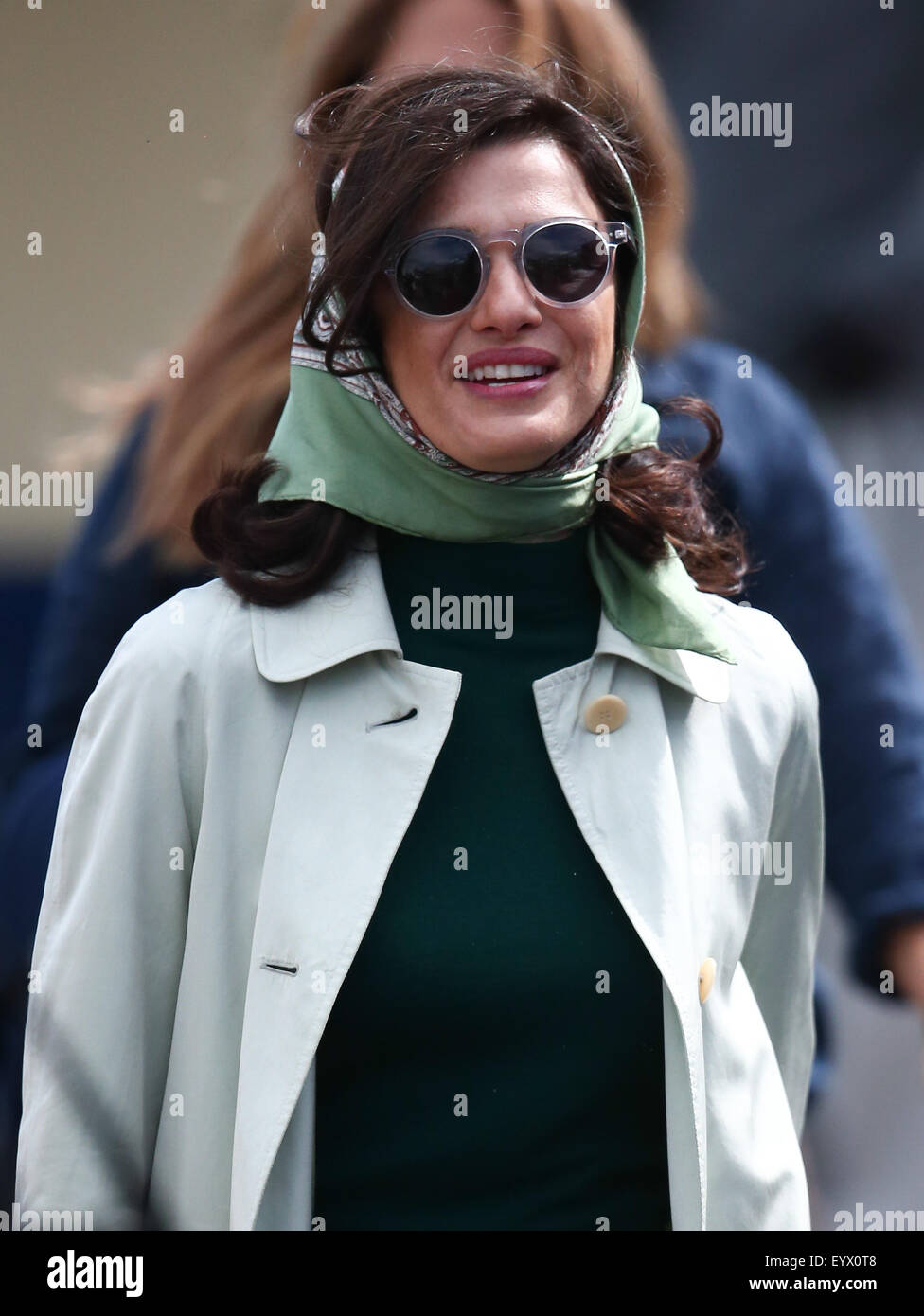 Colin Firth and Rachel Weisz film a scene for the as yet untitled ...