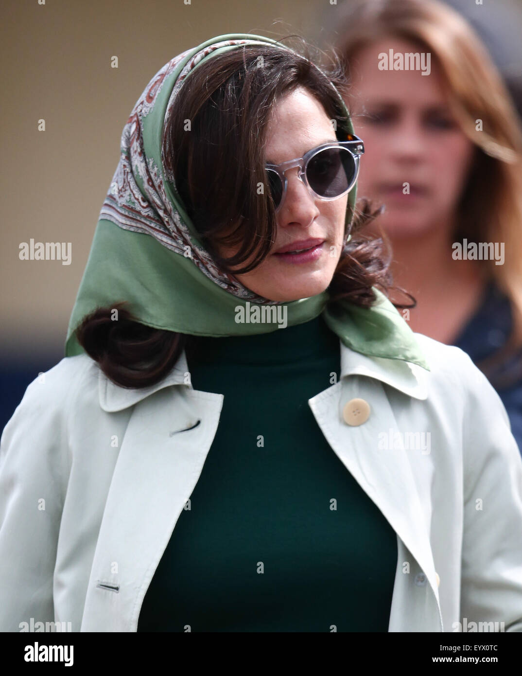 Colin Firth and Rachel Weisz film a scene for the as yet untitled ...