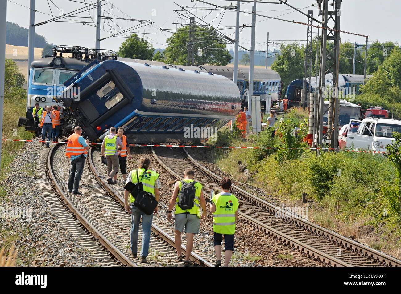 Three trains collided hi-res stock photography and images - Alamy