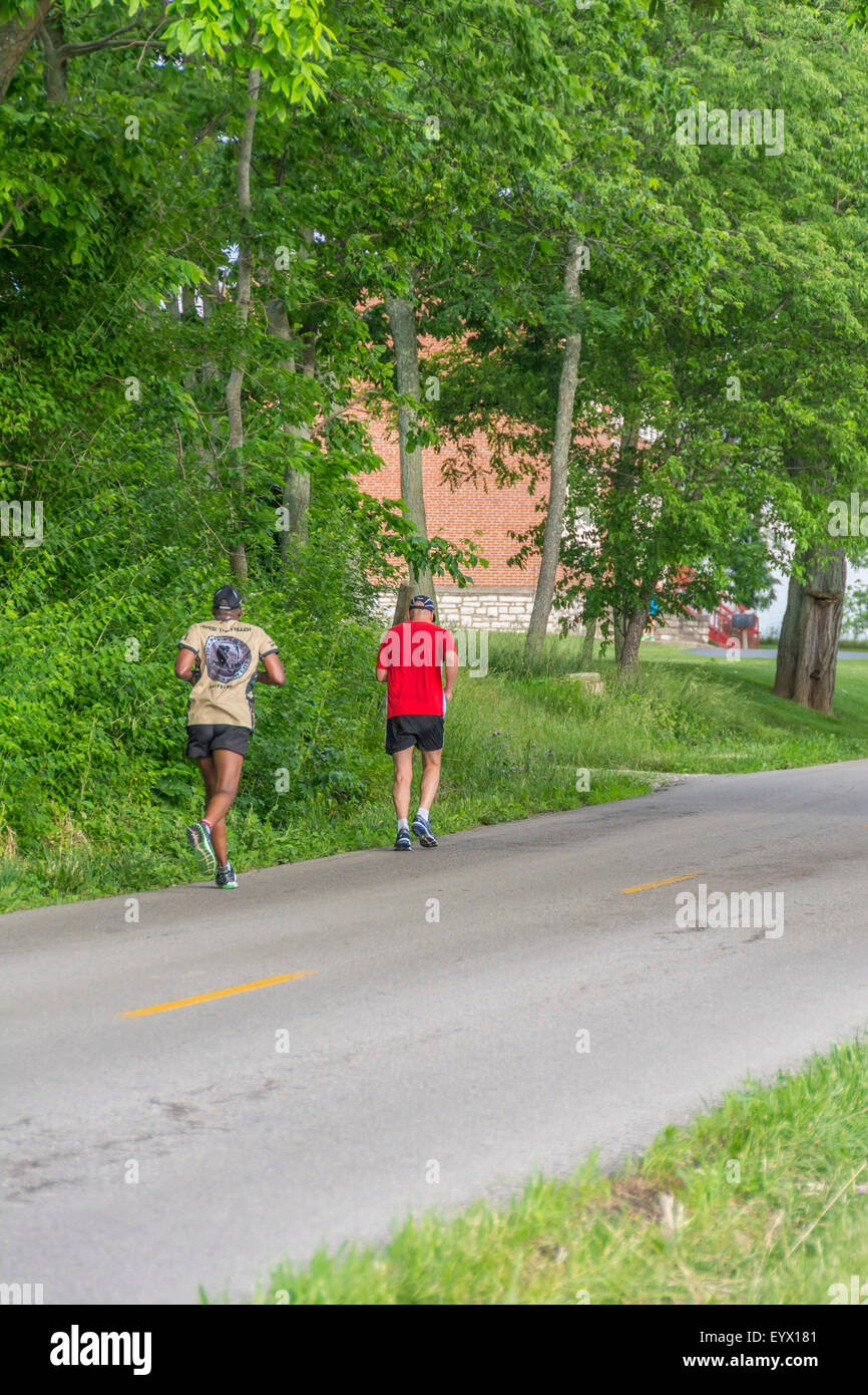 Mature running road hi-res stock photography and images - Alamy