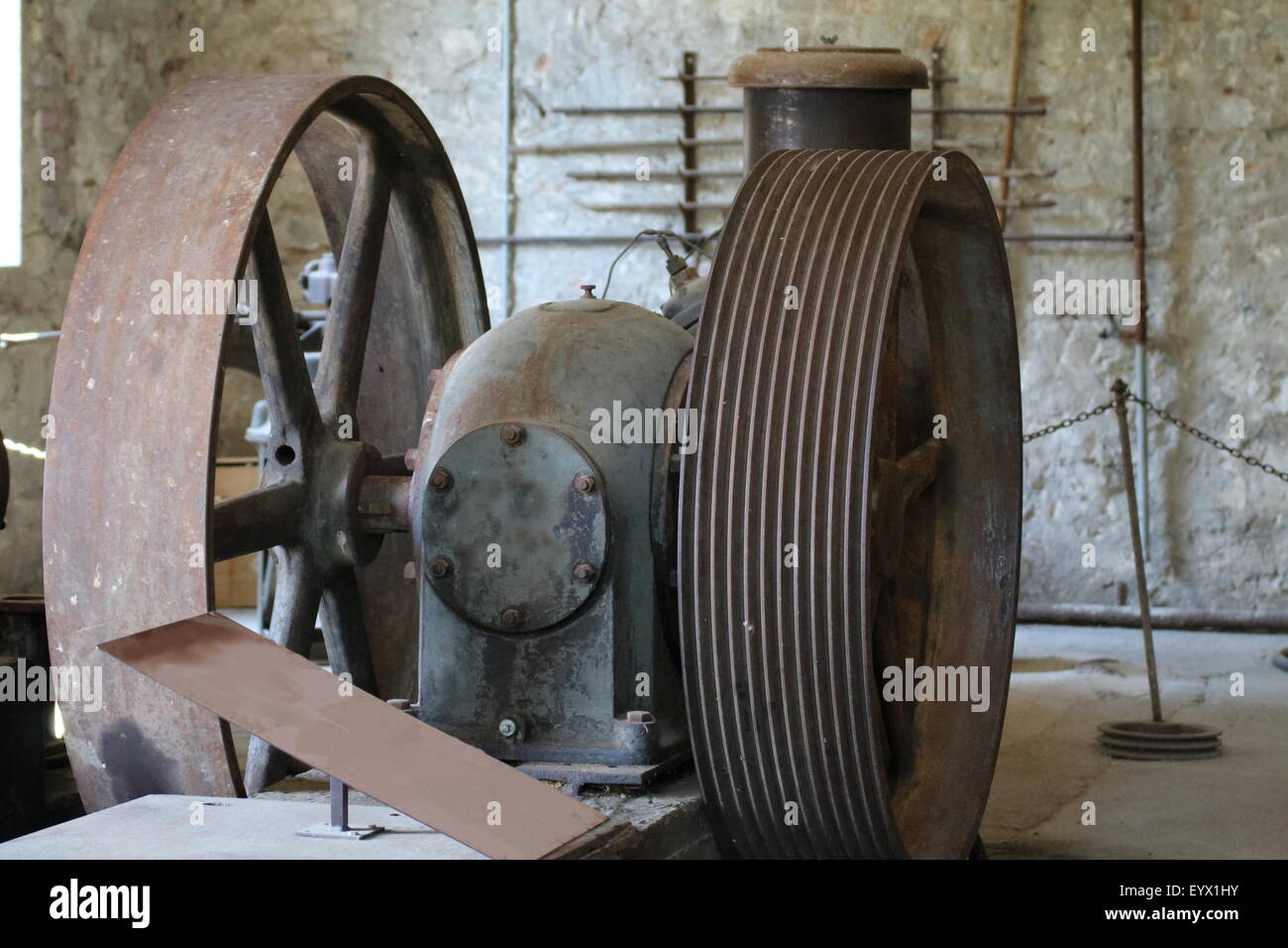 mining museum, his wealth and his tools - Compressor mine used in post ...