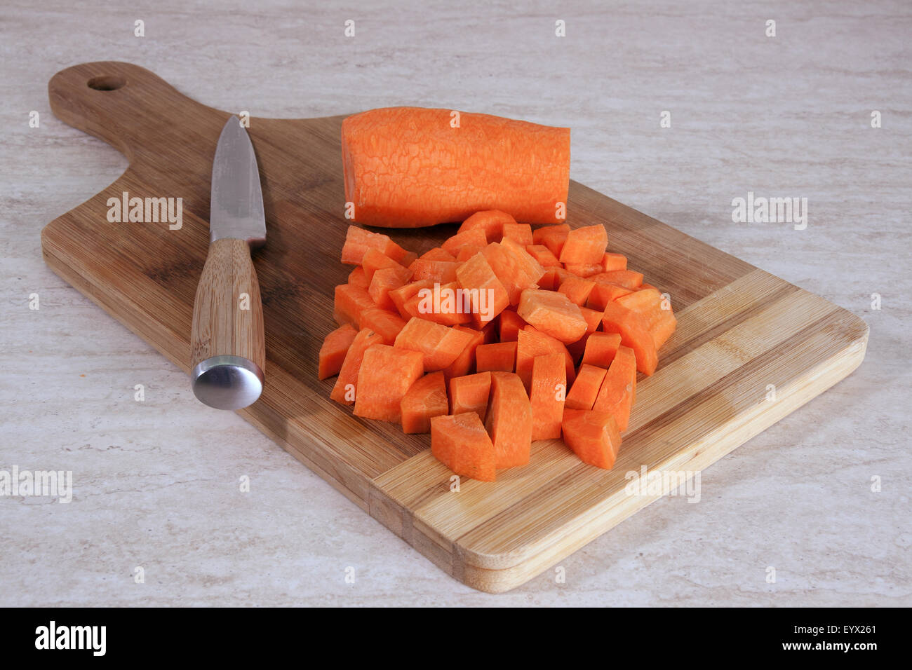 Carrot chopped hi-res stock photography and images - Alamy