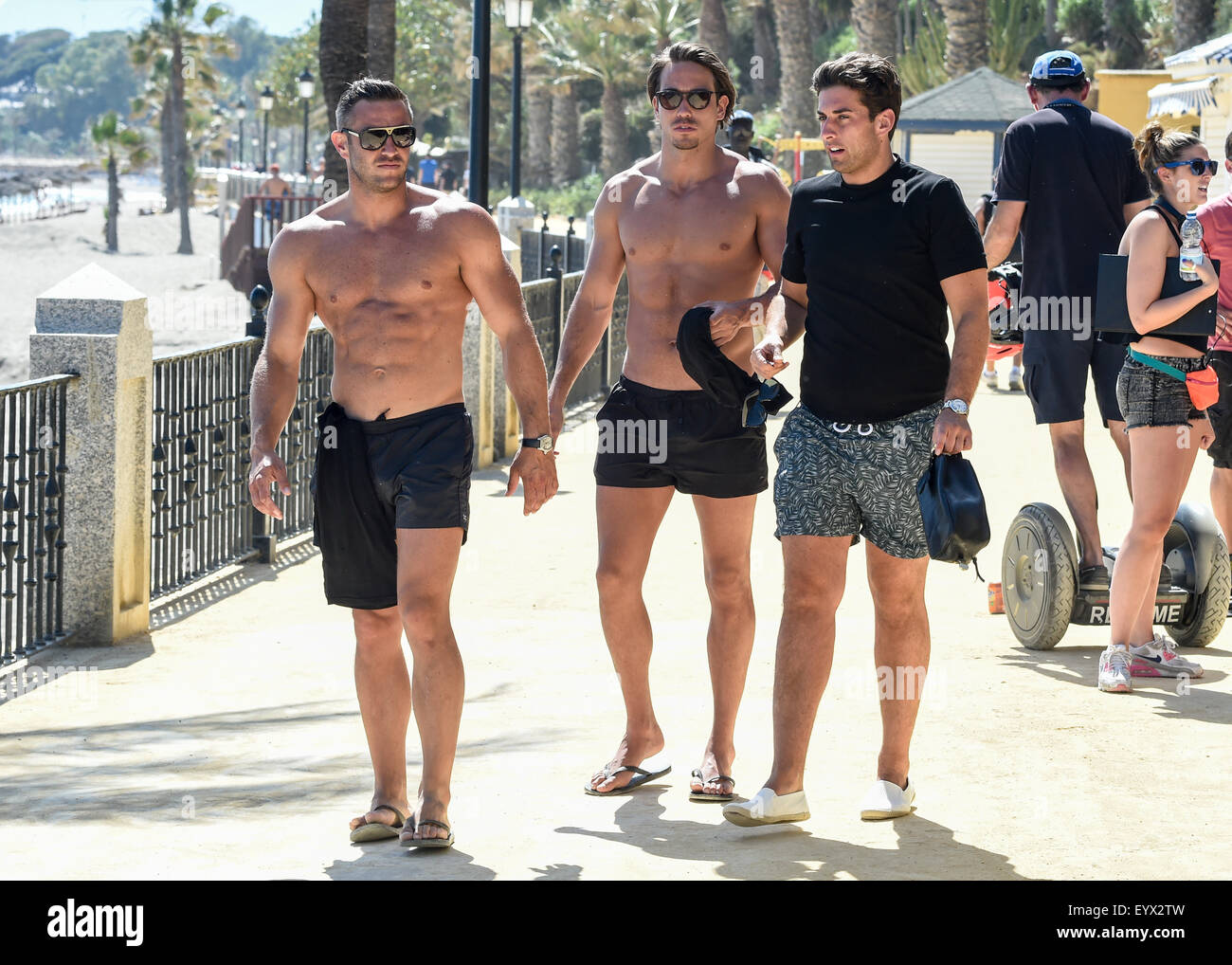 TOWIE lads James Argent, Diags, Elliott Wright and James Locke film a ...