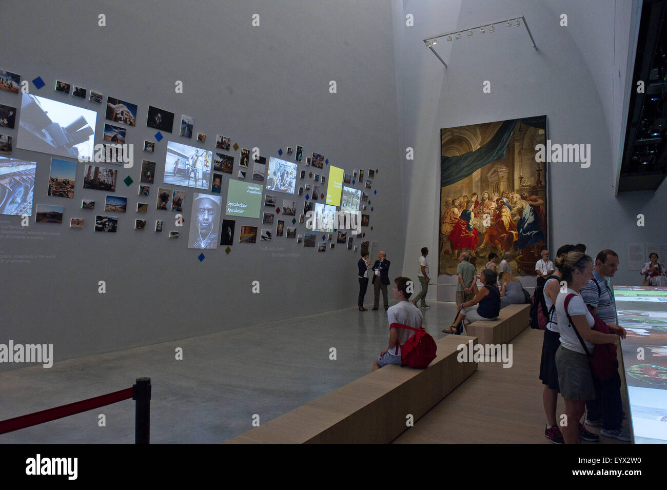 Italy Milan Expo Pavilion of the Holy See Tapestry Jan Ras design by Peter Paul Rubens ...