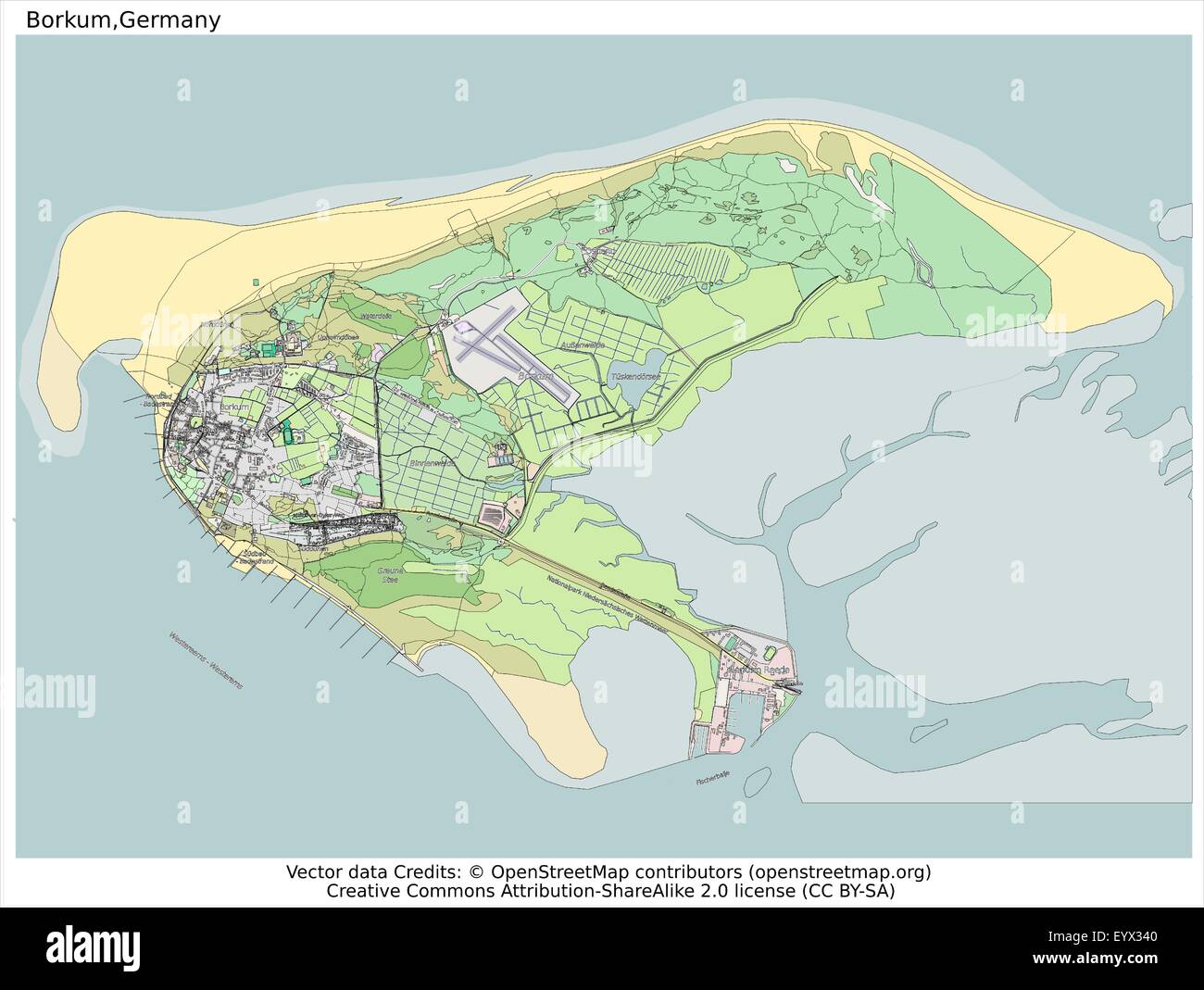 Borkum landscape Stock Vector Images - Alamy