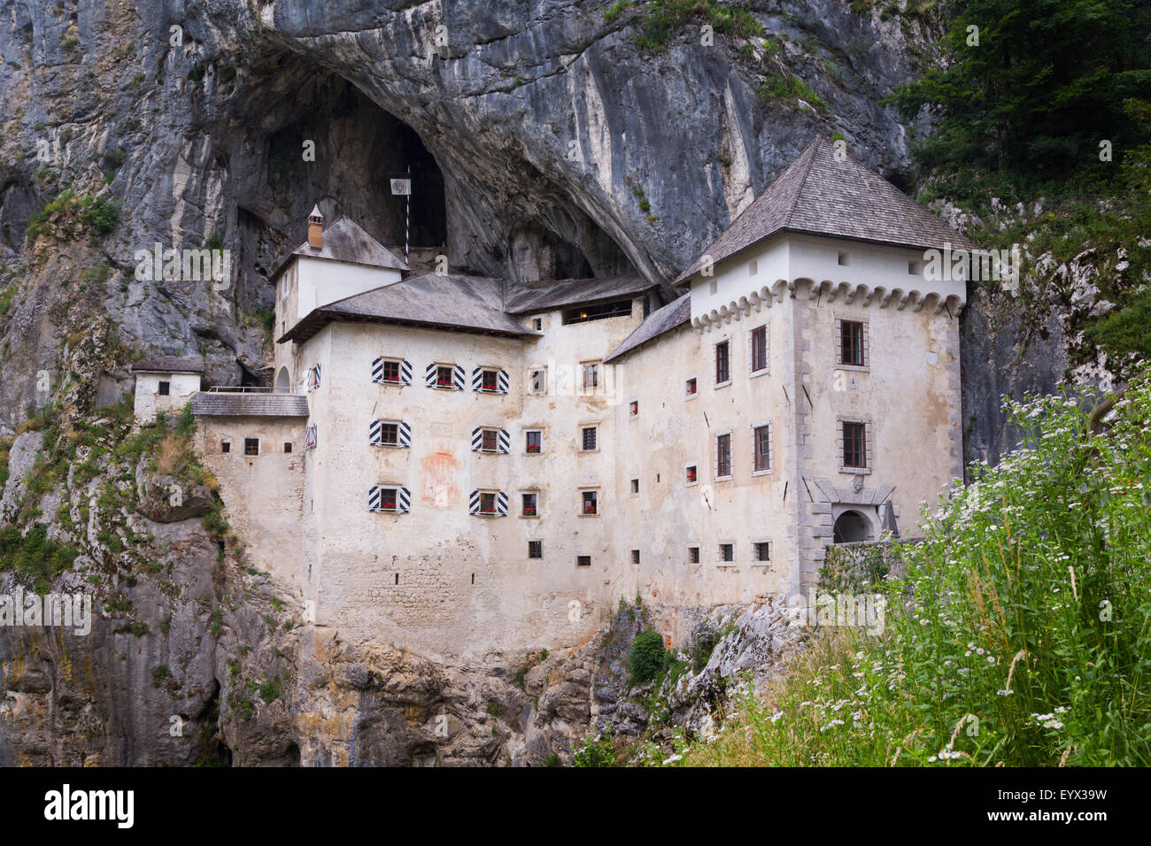 Predjama, Inner Carniola, Slovenia. Predjama Castle, built into the ...