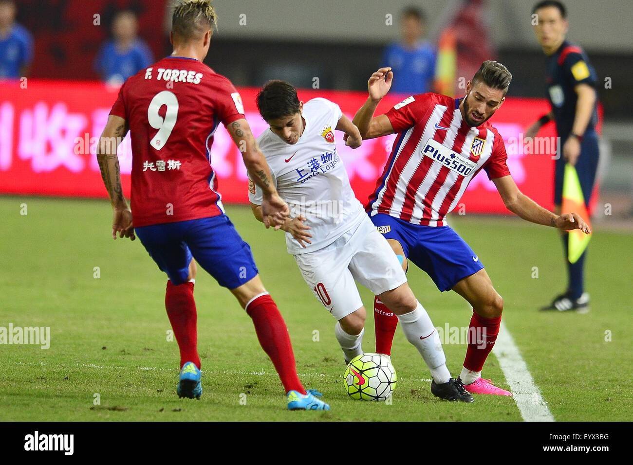 Shanghai, China. 4th Aug, 2015. Atletico Madrid midfield YANNICK ...