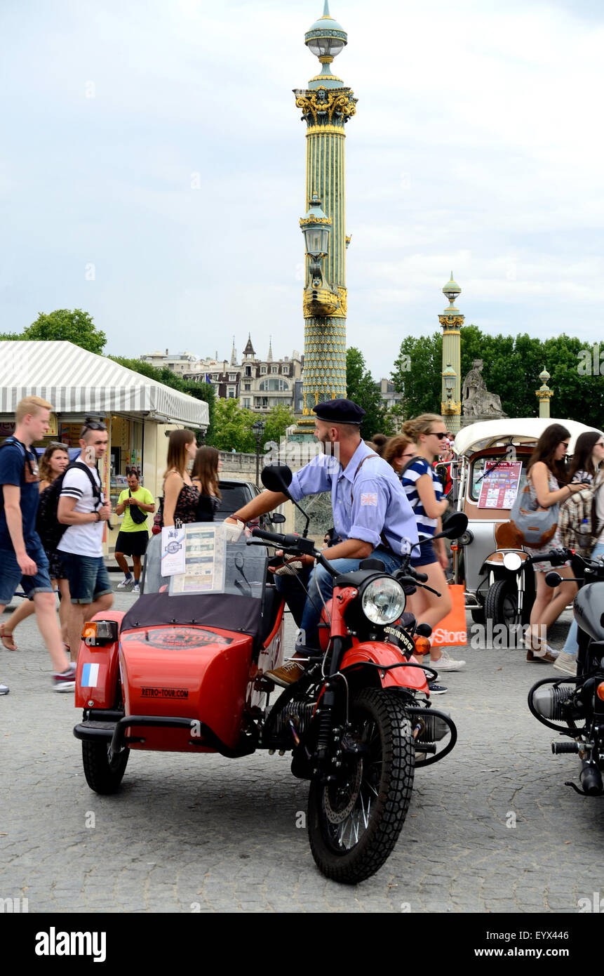 Motor bike tour paris hi-res stock photography and images - Alamy