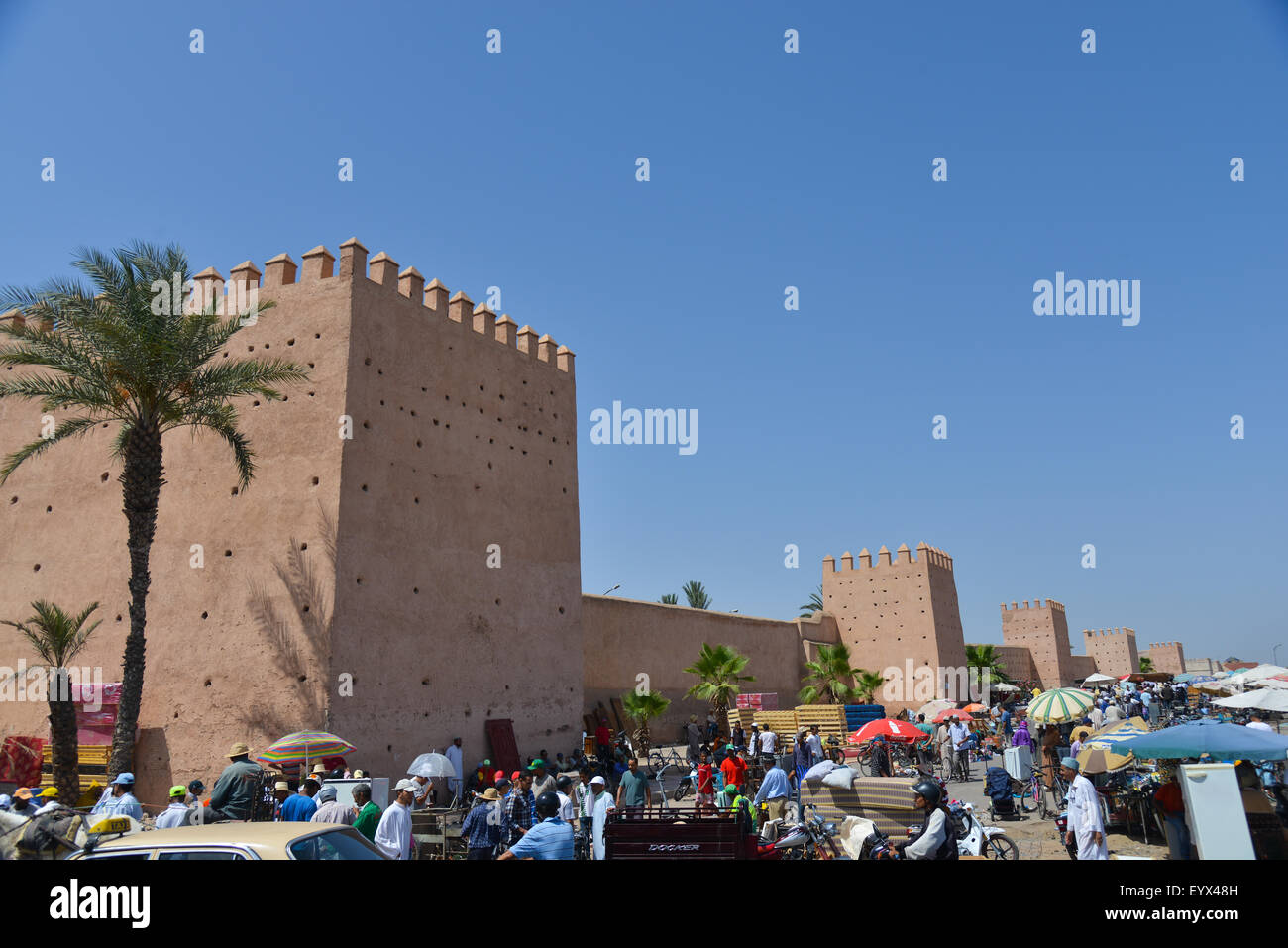 City palace walls of Marrakesh-Morocco Stock Photo - Alamy