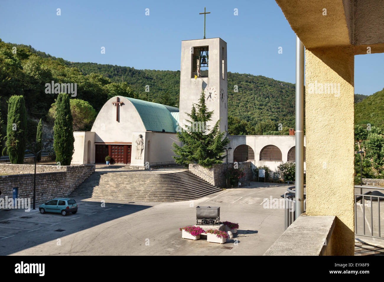 Rasa (Raša), Croatia. A modernist mining town built in 1936-7. The ...