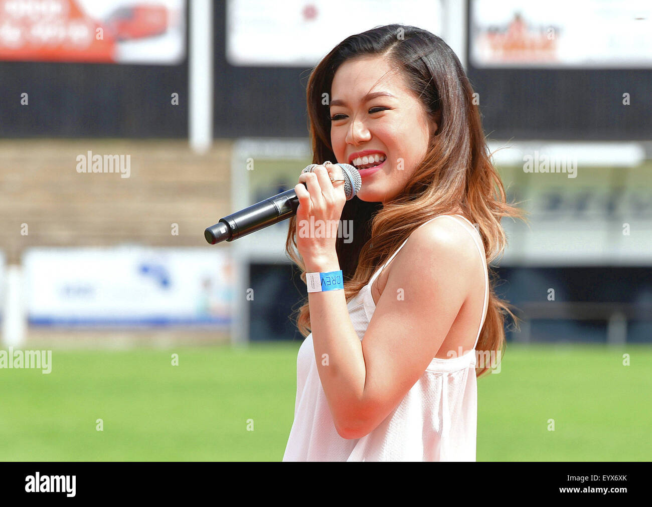 London, UK. Rachelle Ann Go at Les Mis V Phantom (The MAD Match ...