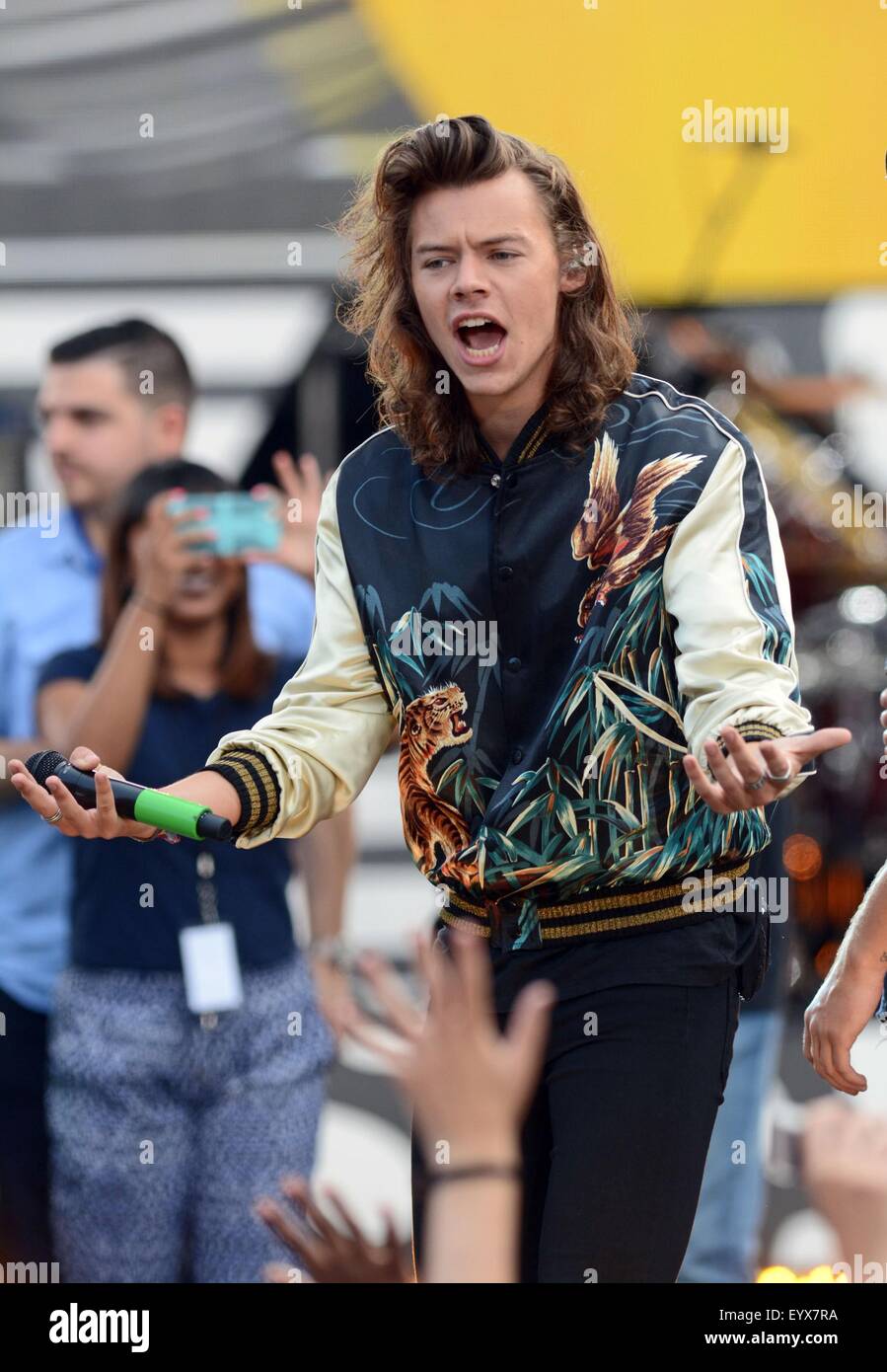 New York, NY, USA. 4th Aug, 2015. Harry Styles on stage for ABC's Good ...