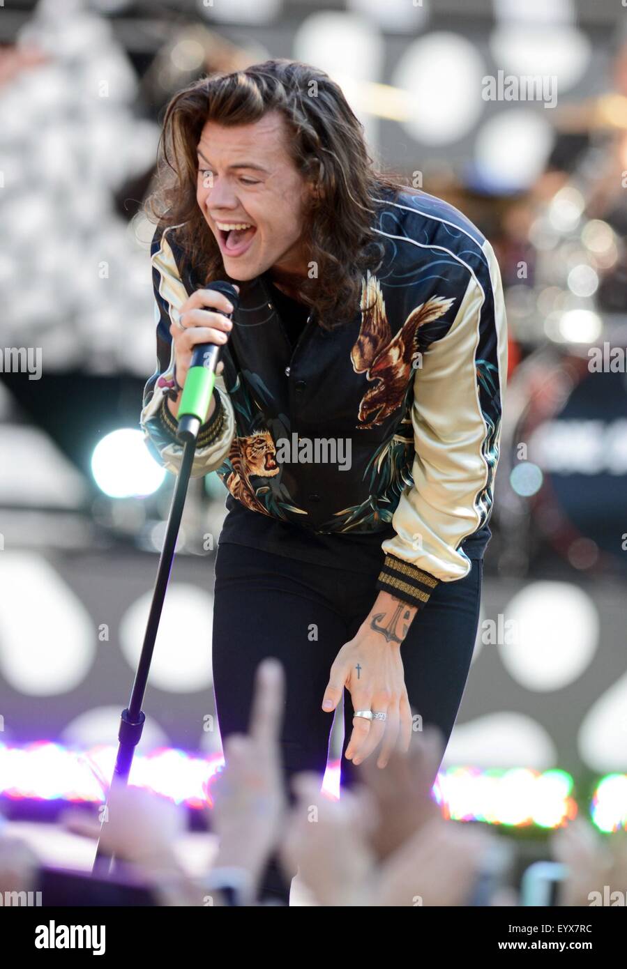 New York, NY, USA. 4th Aug, 2015. Harry Styles on stage for ABC's Good ...