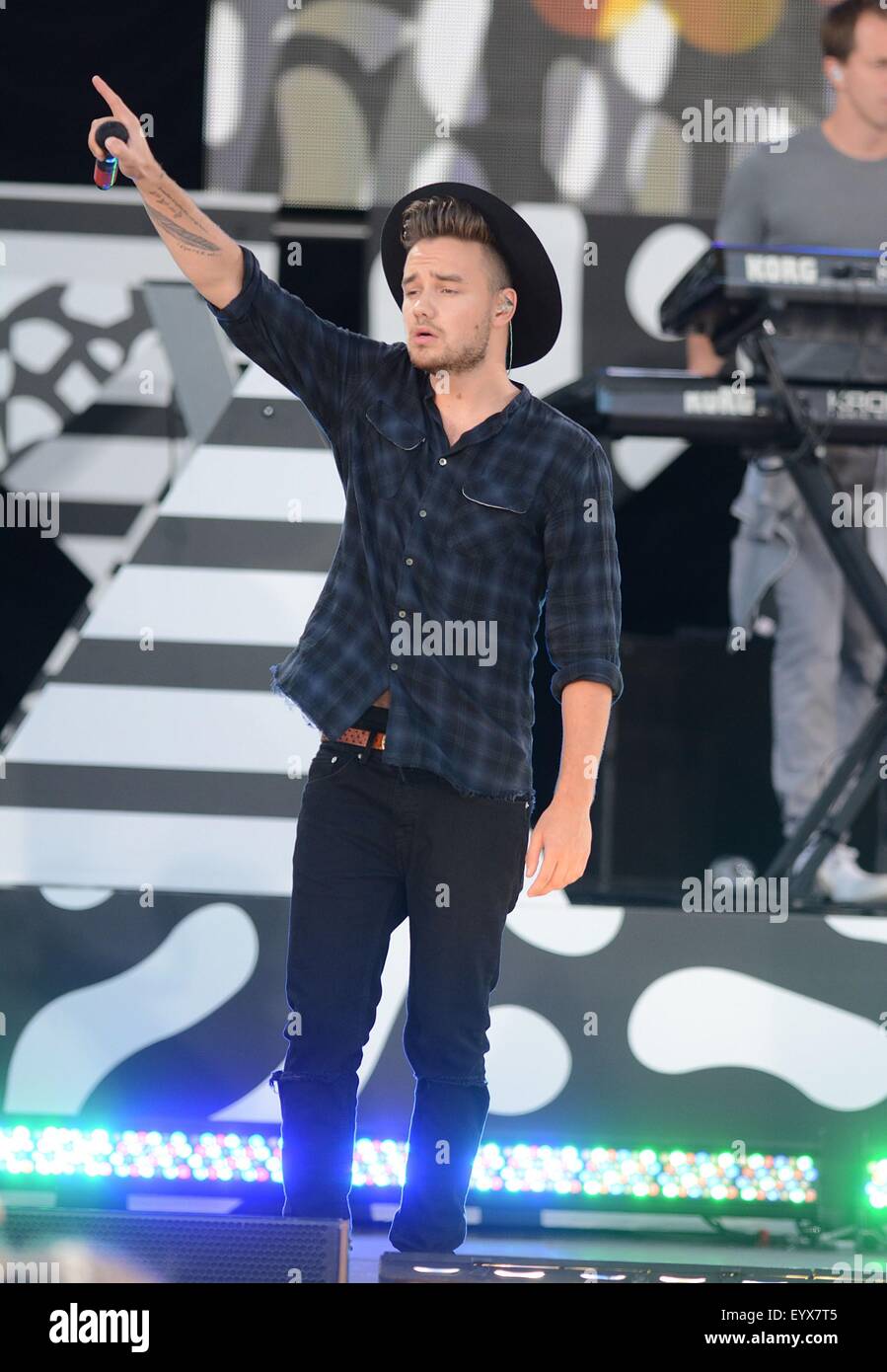 New York, NY, USA. 4th Aug, 2015. Liam Payne on stage for ABC's Good ...
