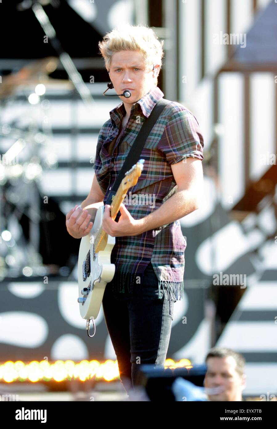 New York, NY, USA. 4th Aug, 2015. Niall Horan on stage for ABC's Good ...