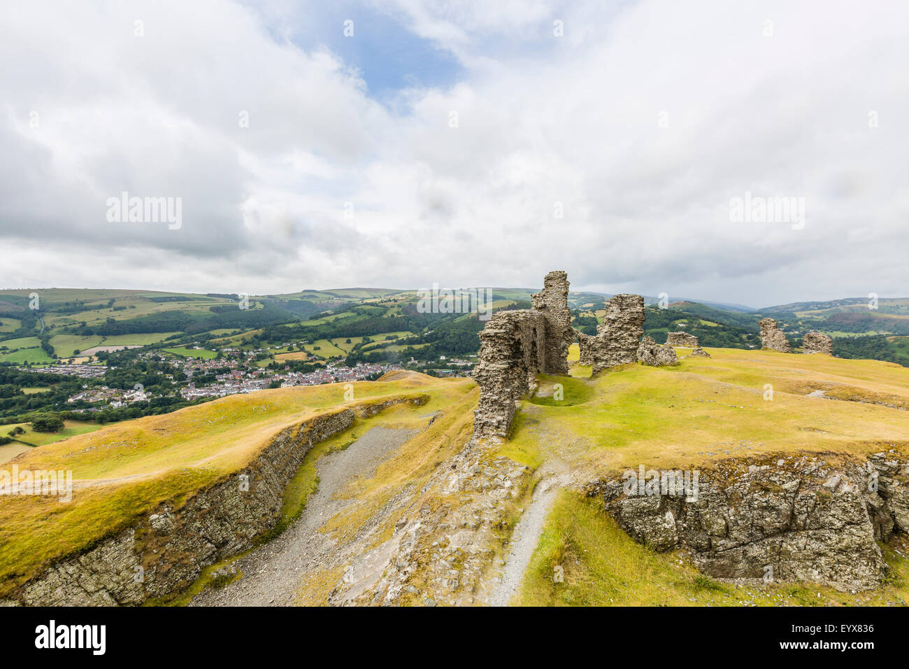 Ruins dinas bran castle hi-res stock photography and images - Alamy