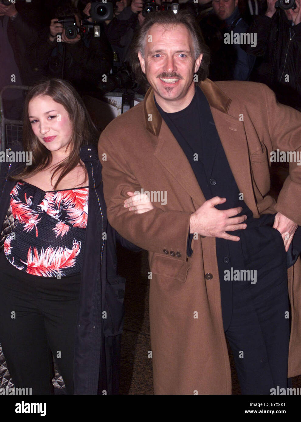 London. UK. LIBRARY. Rik Mayall and daughter Rosie at the Black Hawk ...