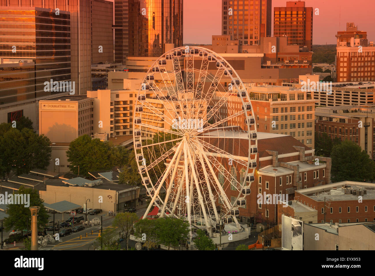 SKYVIEW FERRIS WHEEL CENTENNIAL OLYMPIC PARK DOWNTOWN ATLANTA GEORGIA ...
