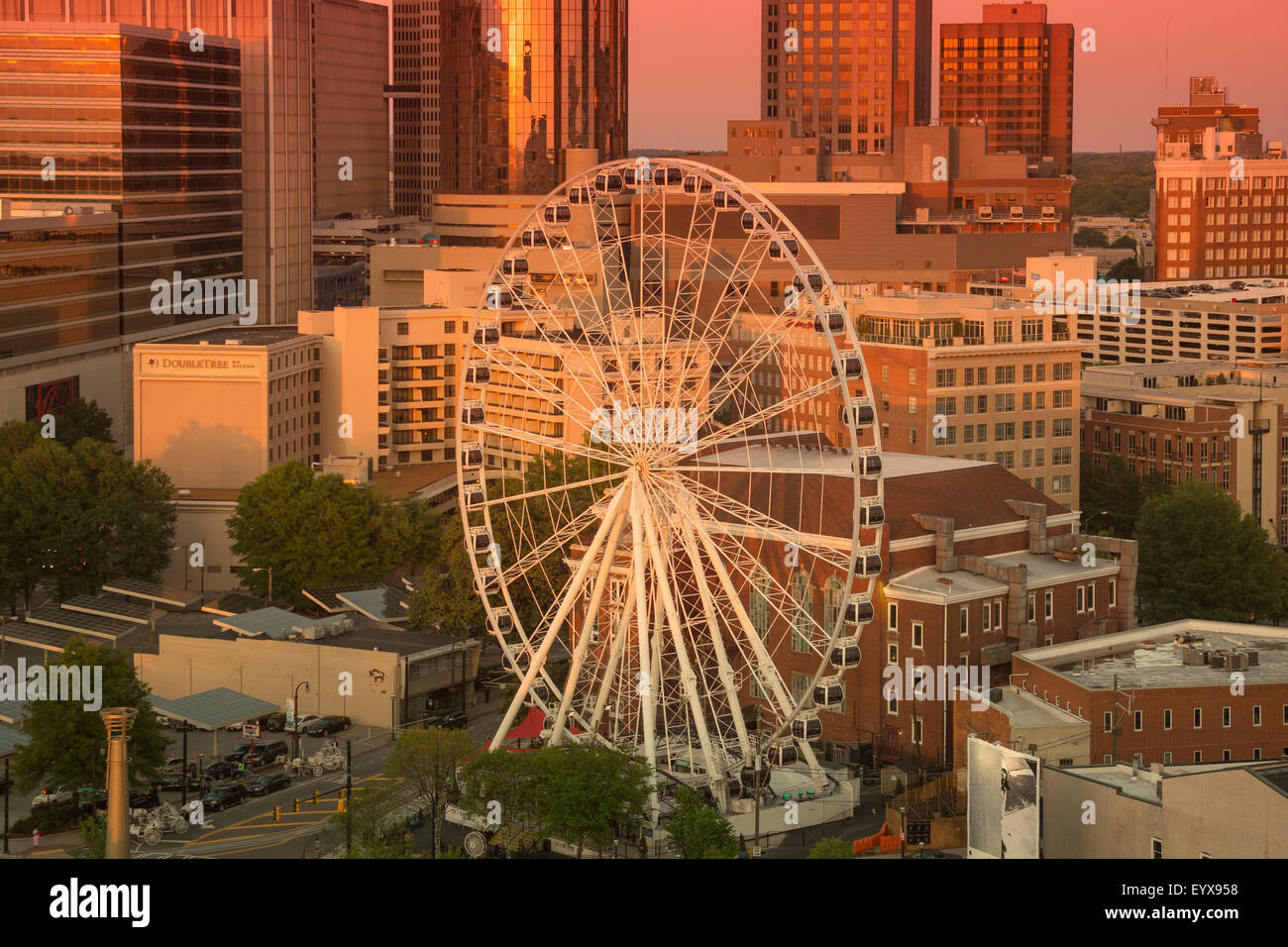 SKYVIEW FERRIS WHEEL CENTENNIAL OLYMPIC PARK DOWNTOWN ATLANTA GEORGIA ...