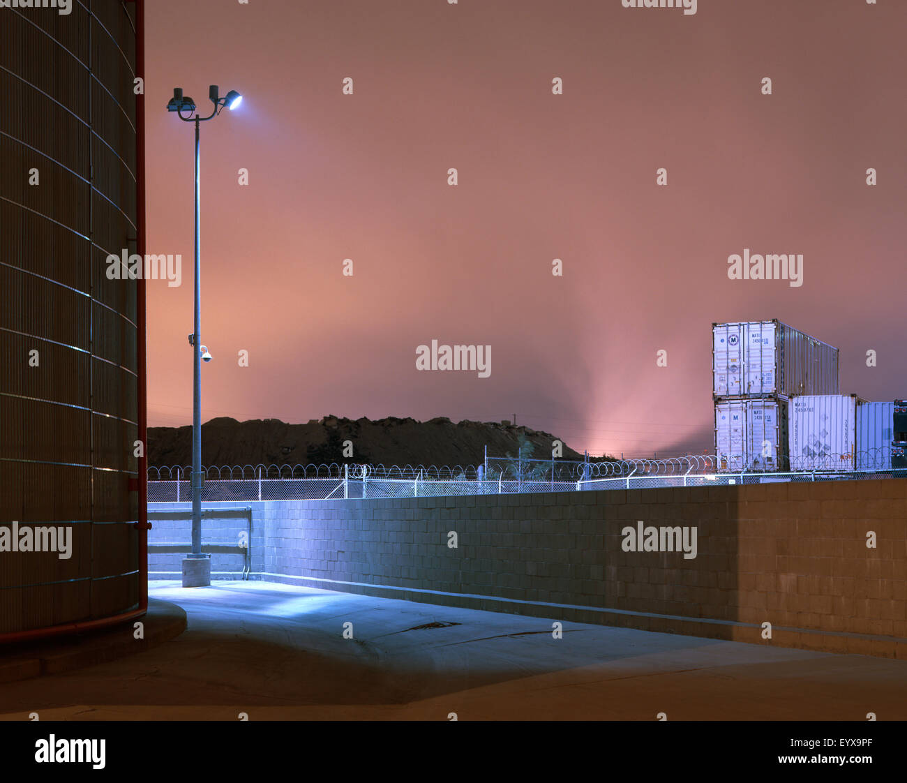 tank farm and storage at night Stock Photo - Alamy