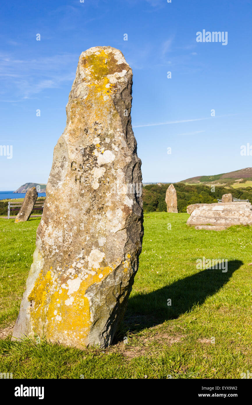 Wales standing stone hi-res stock photography and images - Alamy