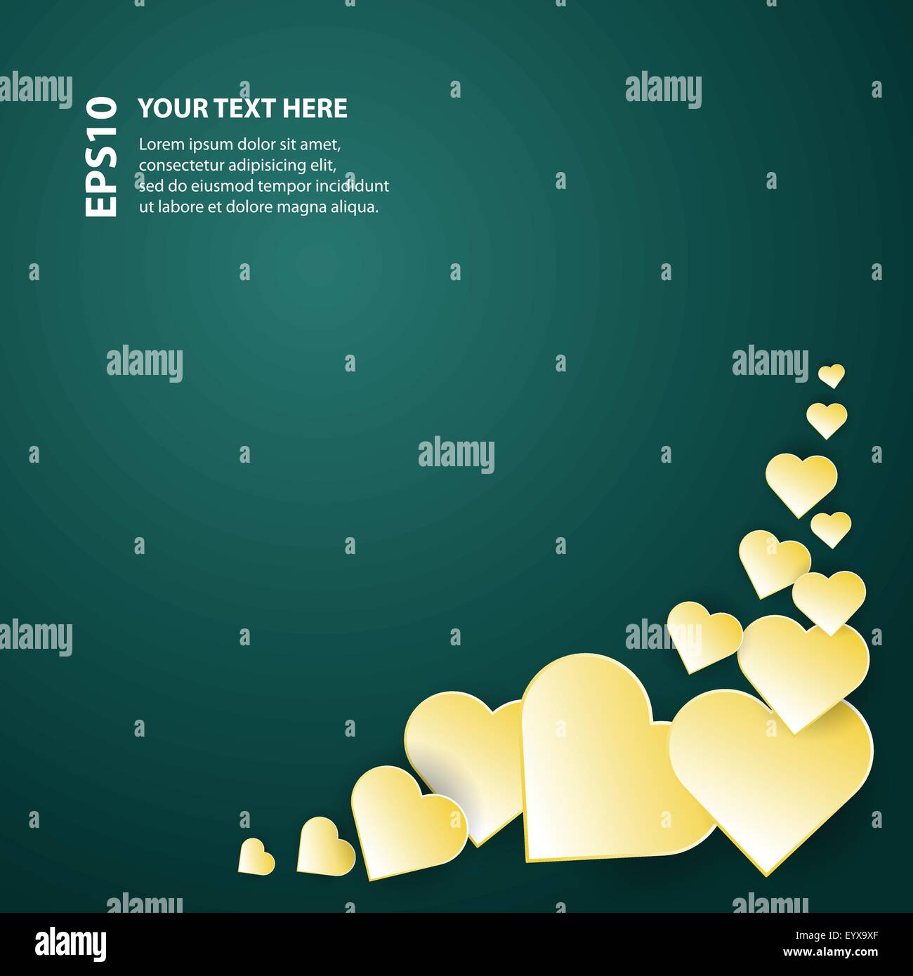 Love letter decorative hearts Stock Vector Images - Alamy