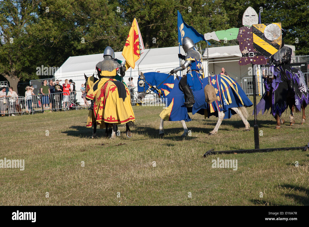 Medieval knights jousting competition Lambeth Country show Brockwell ...
